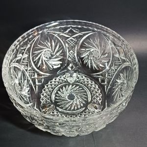 Art | 7 Vintage Brilliant Cut Glass 3 Footed Candy Bowl Clear Crystal ...